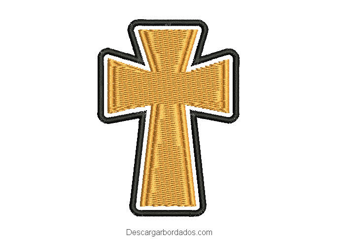 Diseño bordado de cruz con borde para maquina - Descargar Diseños de ...